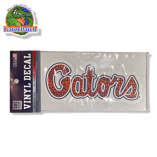 Florida Gators Gator Skin Gator Script Decal - GatorPatch