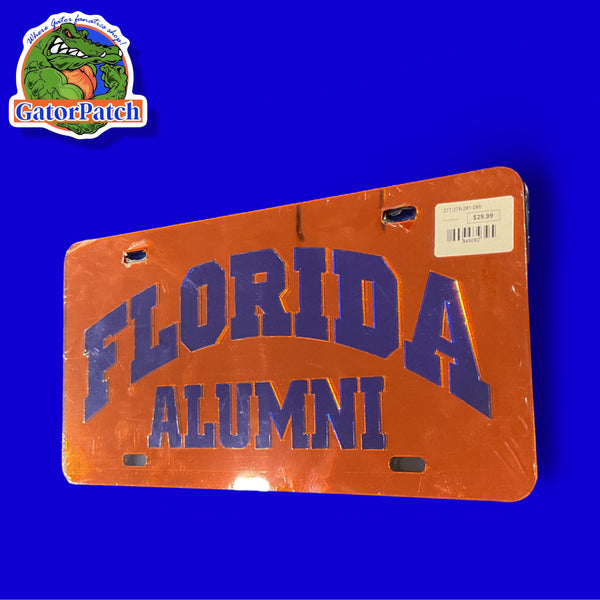 Acrylic Reflective Orange Florida Alumni License Plate - GatorPatch